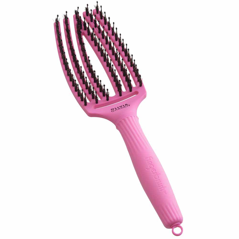 Olivia Garden Think Pink FingerBrush Bubble Pink | Hair Brushes | Salon ...