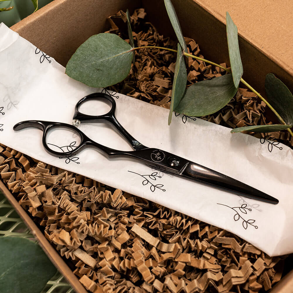 Leaf Scissors Black Edition 5.5" | Cutting Scissors | Salon Services