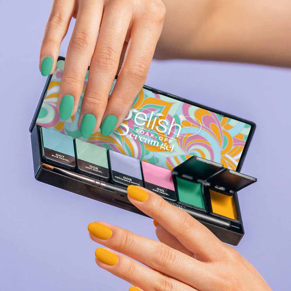 Gelish Solid Cream Gel 6 Piece Palette - Pretty Pastels | Gel Polish ...