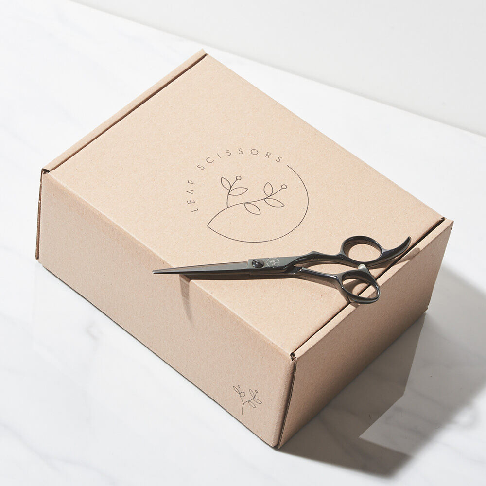 Leaf Scissors Black Edition 5.5" | Cutting Scissors | Salon Services