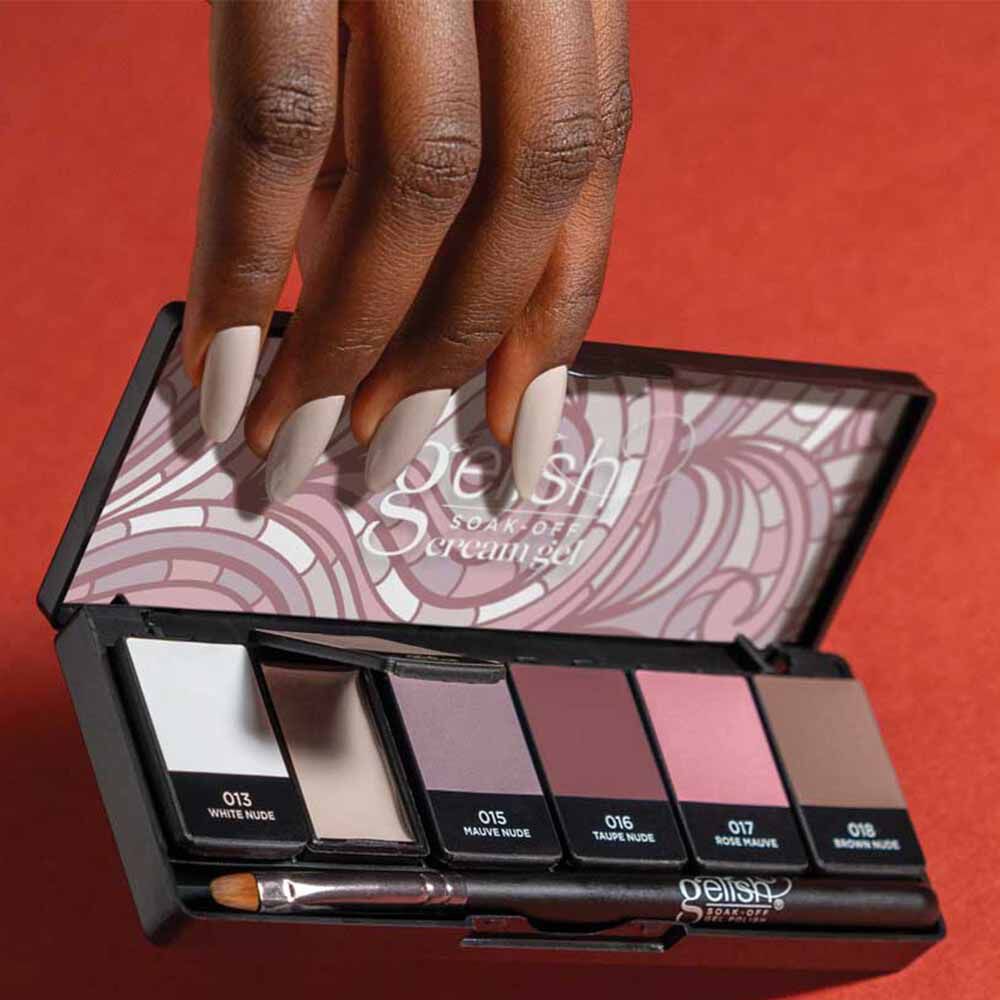 Gelish Solid Cream Gel 6 Piece Palette - Act Natural | Gel Polish ...