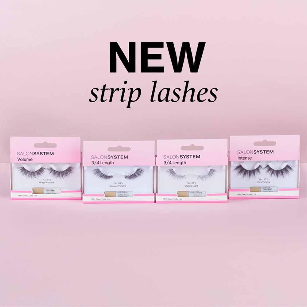 Salon System Strip Lash 099 3/4 Length | Strip Eyelashes | Salon Services