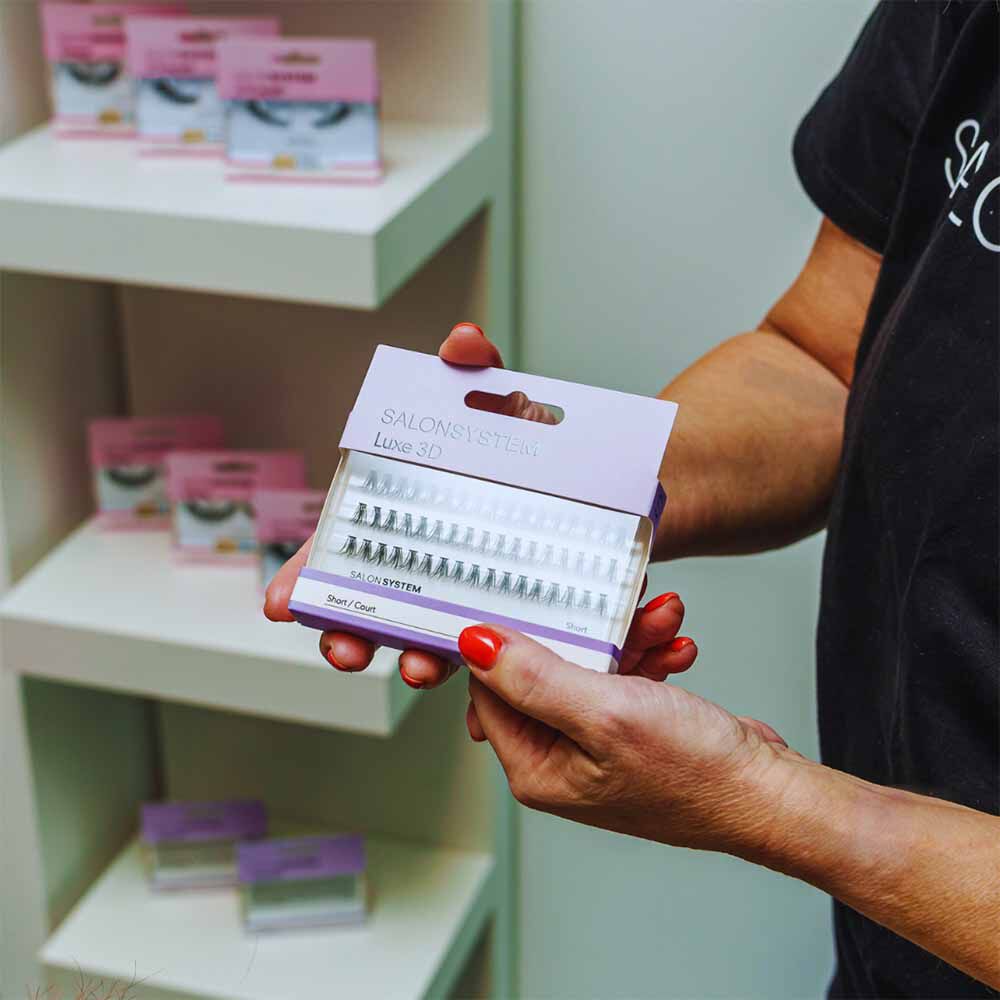 Salon System Individual Lash Luxe 3D Short | Individual Eyelashes ...