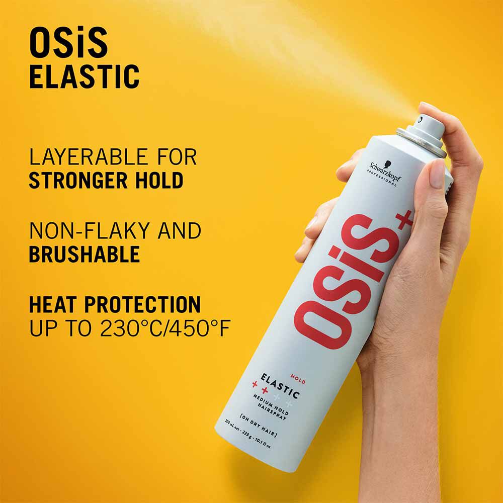 Schwarzkopf Professional OSiS Elastic Medium Hold Hairspray 500ml ...