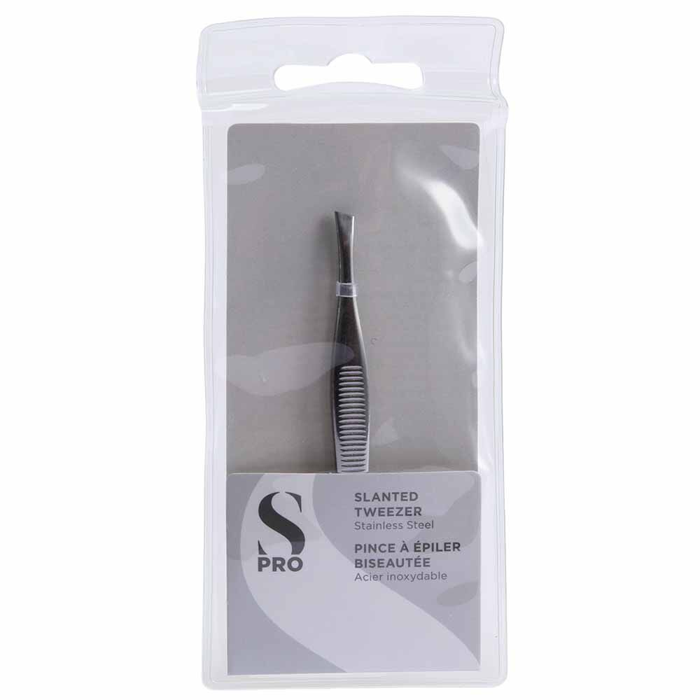 S-PRO Stainless Steel Slanted Tweezer | Tweezers & Eyelash Curlers ...