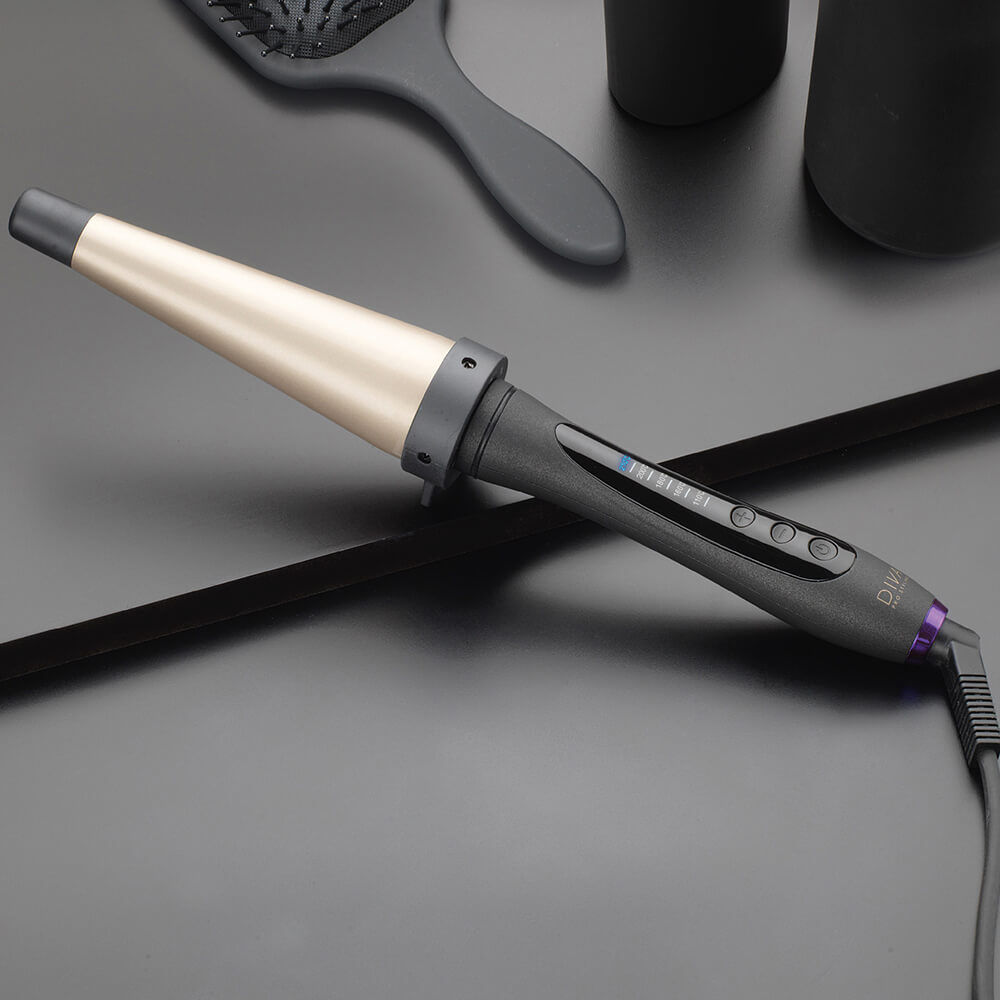 Diva Pro Styling Digital Hair Curling Wand 22-45mm | Hair Curlers ...