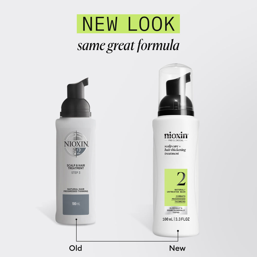 Nioxin Scalp + Hair Thickening System 2 Treatment Serum for Natural ...