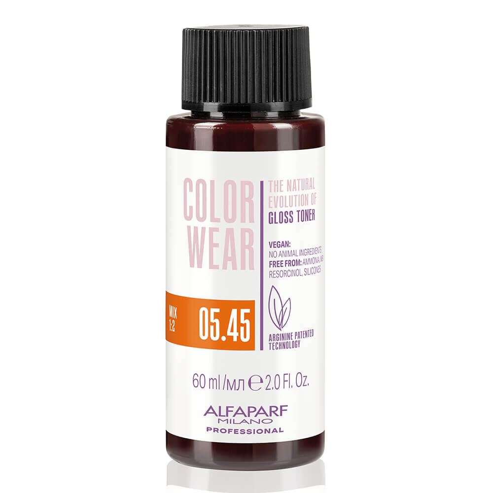 Alfaparf Milano Color Wear Gloss Demi-Permanent Liquid Toner - 05.45 ...