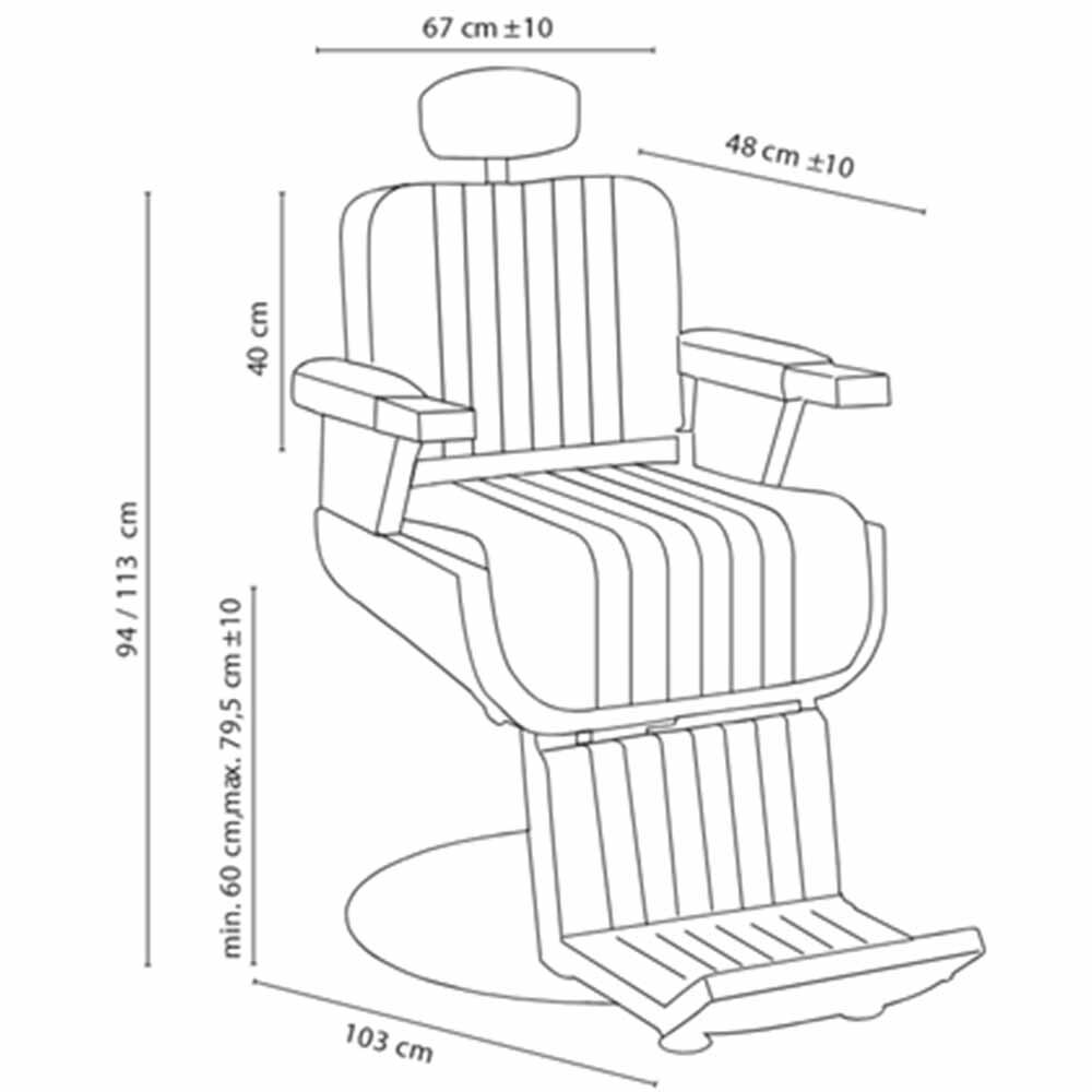 Barburys Barber Chair Jethro Black | Barber Chairs | Salon Services