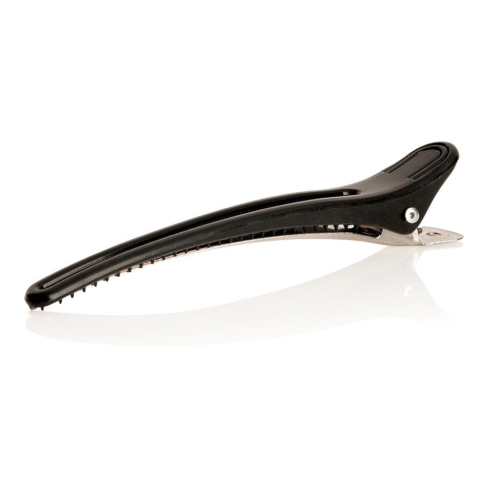 Salon Services Metal Base Black Sectioning Clips Pack of 12 Hair Clips Salon Services