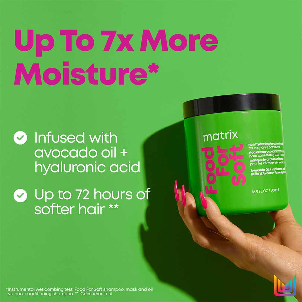 Matrix Food For Soft Rich Hydrating Treatment Mask 500ml | Hair Masks ...