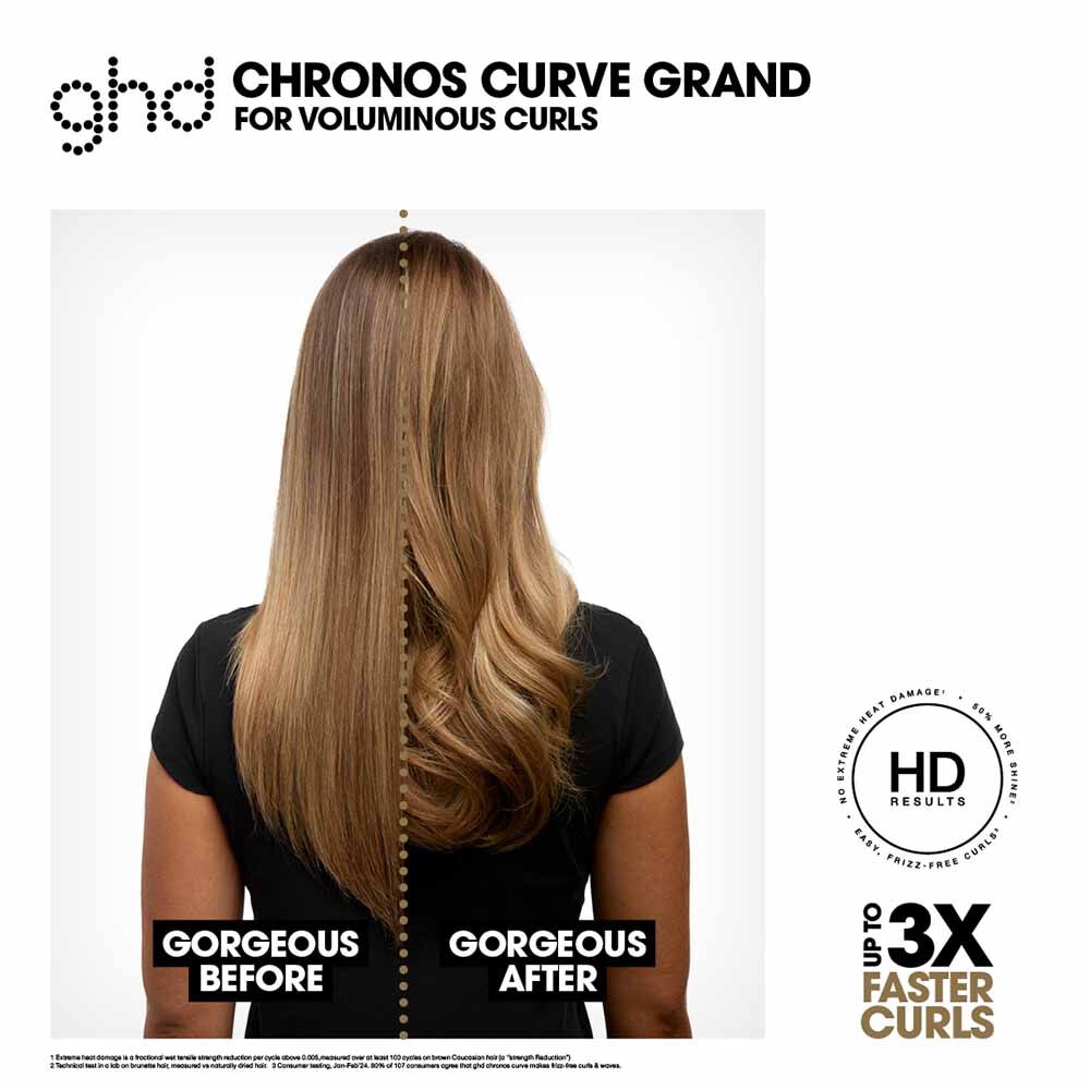 ghd Chronos Curve Grand Tong, Black | Hair Curlers & Wavers | Salon ...