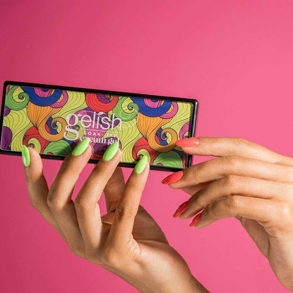 Gelish Solid Cream Gel 6 Piece Palette - Neon & On & On | Gel Polish ...