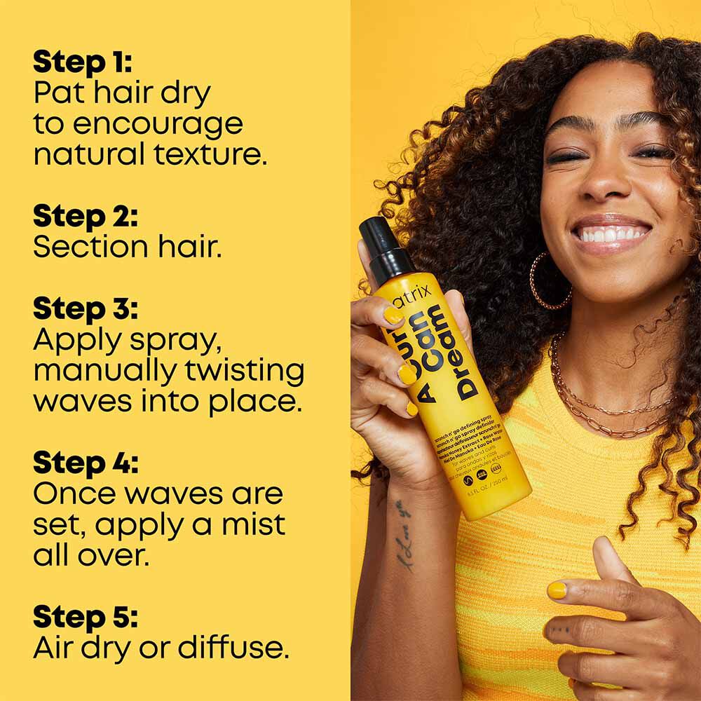Matrix Total Results A Curl Can Dream Scrunch N' Go Defining Spray ...