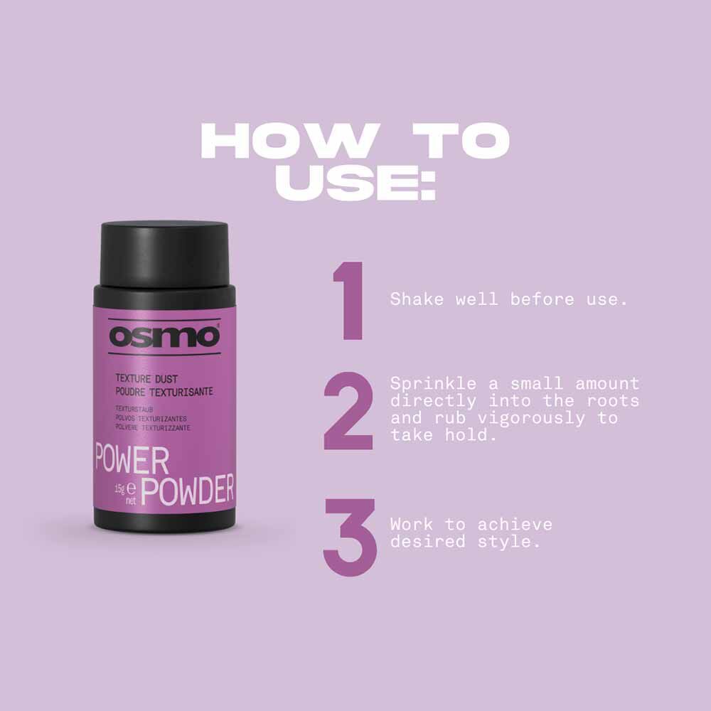 Osmo Power Powder Texture Dust 15g | Hair Powders & Dusts | Salon Services