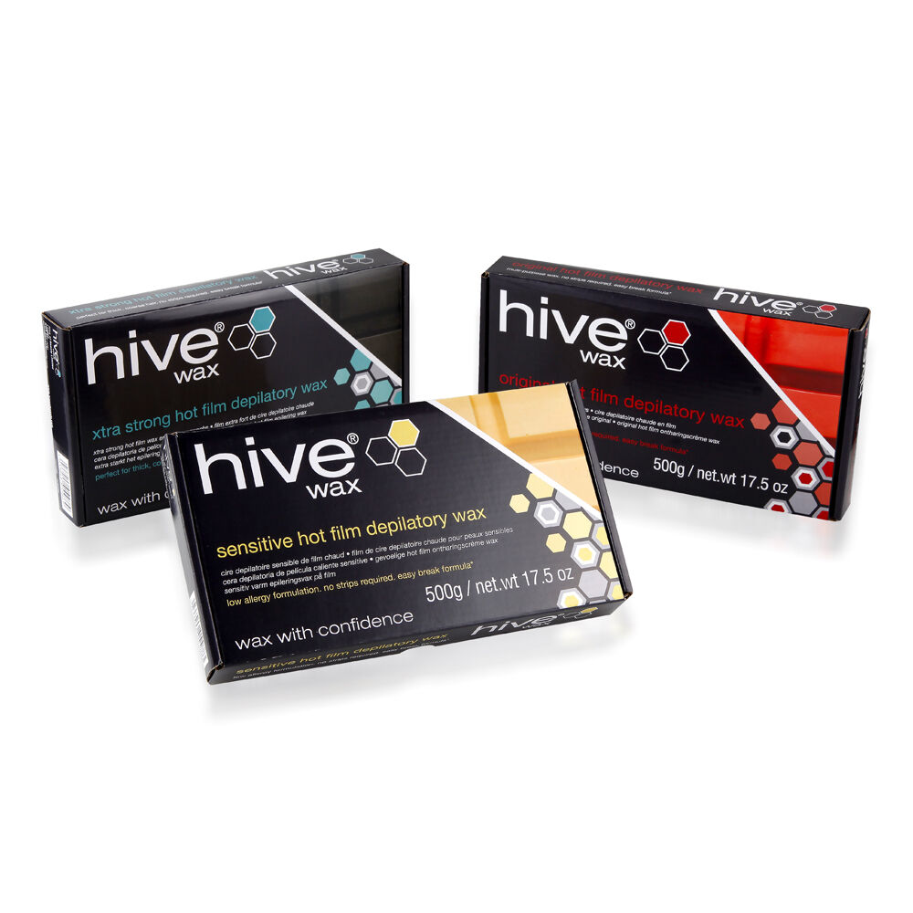 Hive of Beauty Sensitive Hot Film Wax 500g | Hot/Stripless Wax & Sugaring | Salon Services