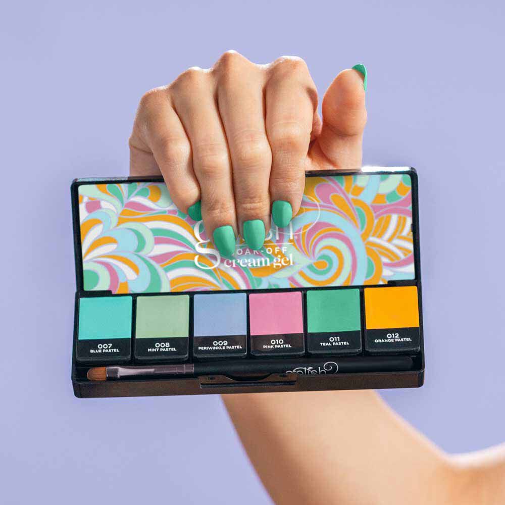 Gelish Solid Cream Gel 6 Piece Palette - Pretty Pastels | Gel Polish ...