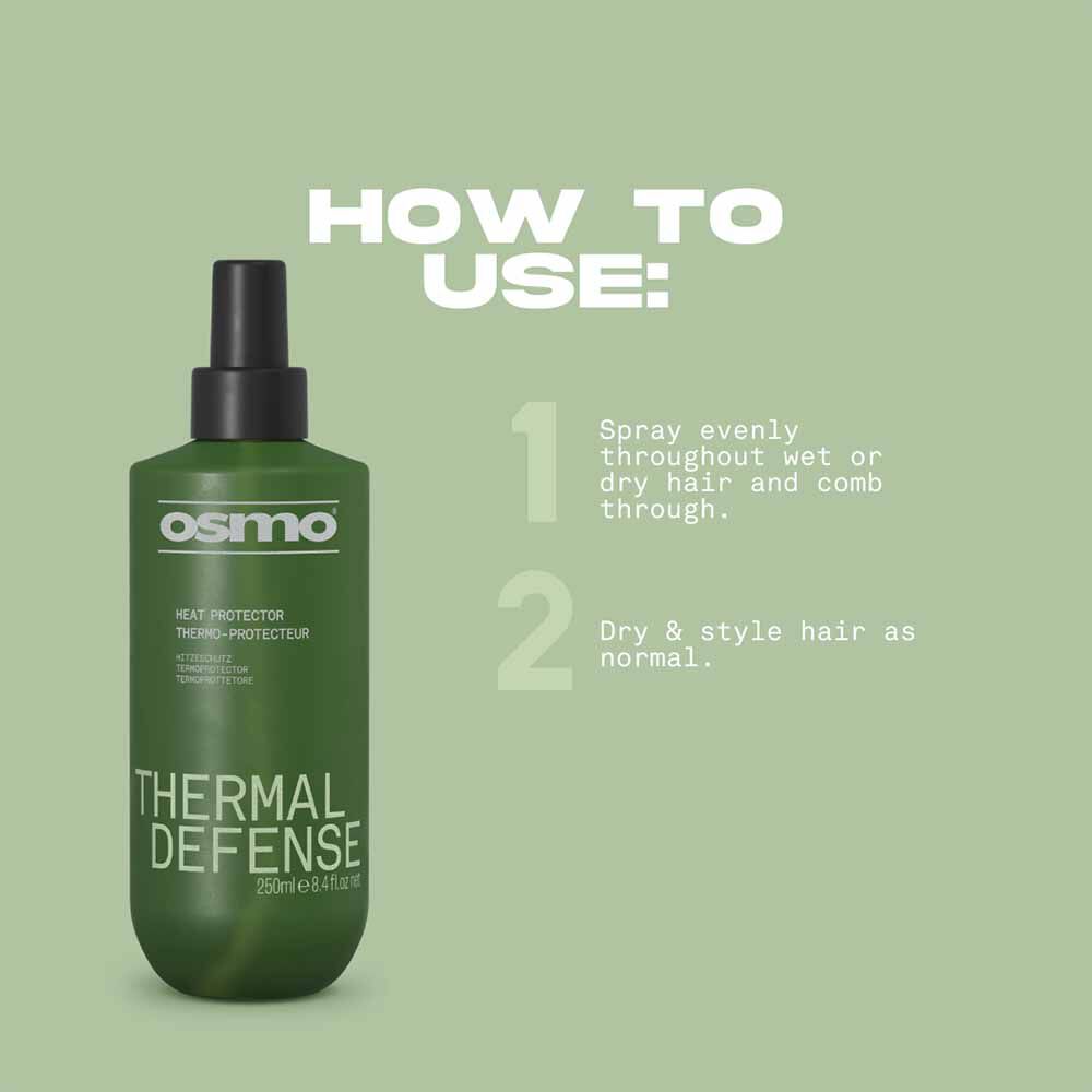 Osmo Thermal Defense Heat Protector Spray 250ml | Blow Dry & Heat ...