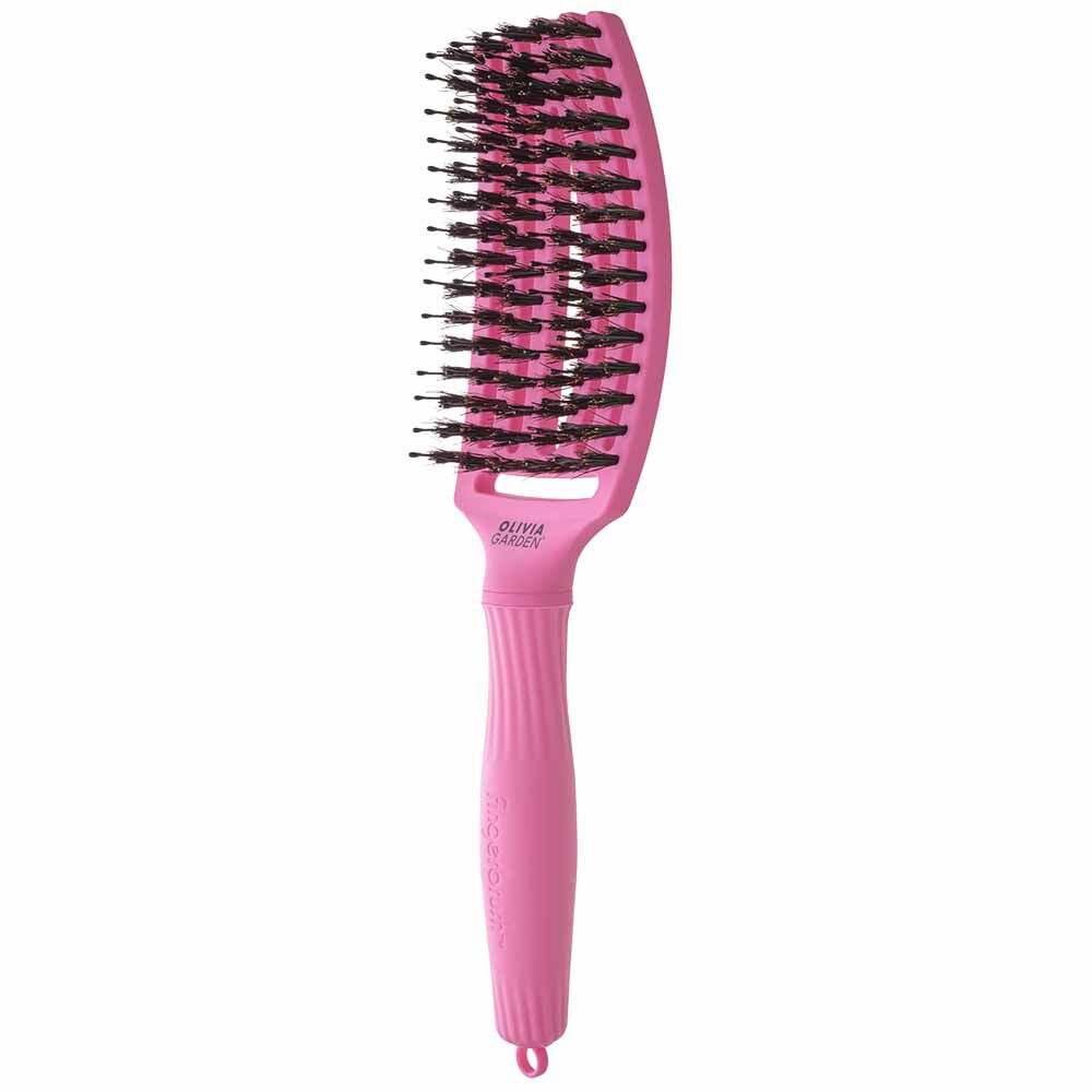 Olivia Garden Think Pink FingerBrush Bubble Pink | Hair Brushes | Salon ...