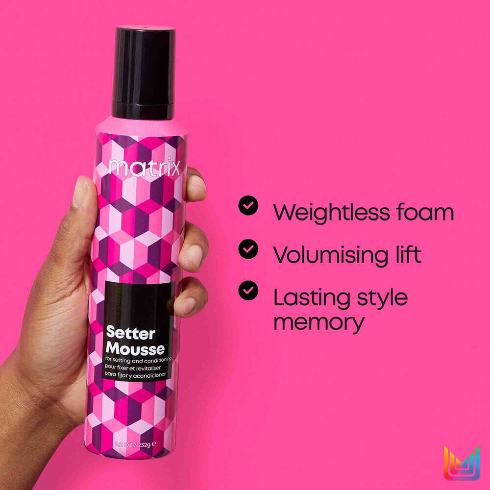 Matrix Styling Setter Mousse for Setting and Conditioning 232ml | Hair ...